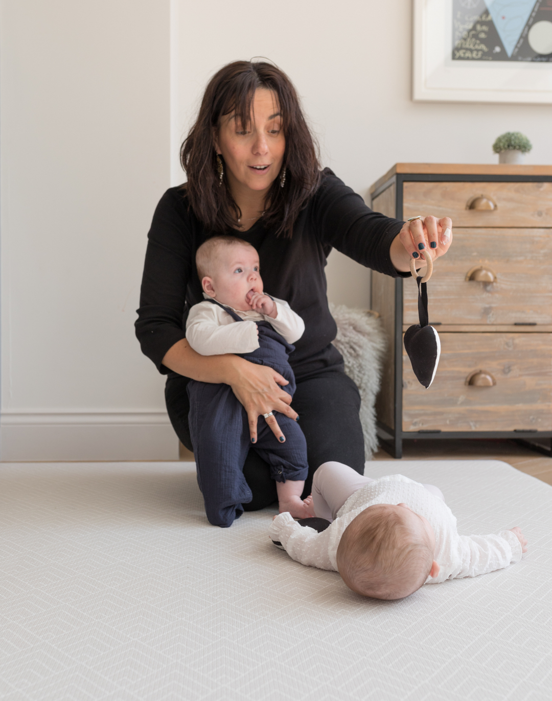 The Roamer Luxury Stylish One-piece dove grey Playmat – Totter + Tumble